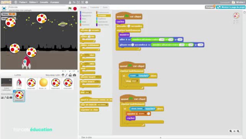 Code ton jeu sur Scratch (8/8) - 3 minutes pour coder avec Micode ...