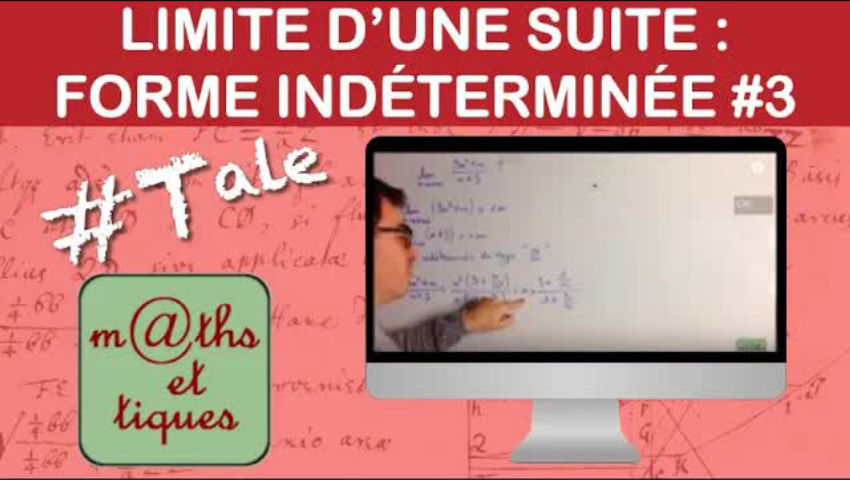 Calculer la limite d'une suite avec une forme indéterminée (3 ...